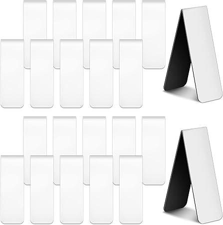 Amazon.com: 30 Pieces Magnetic Bookmark Book Marker Clip Sublimation ...