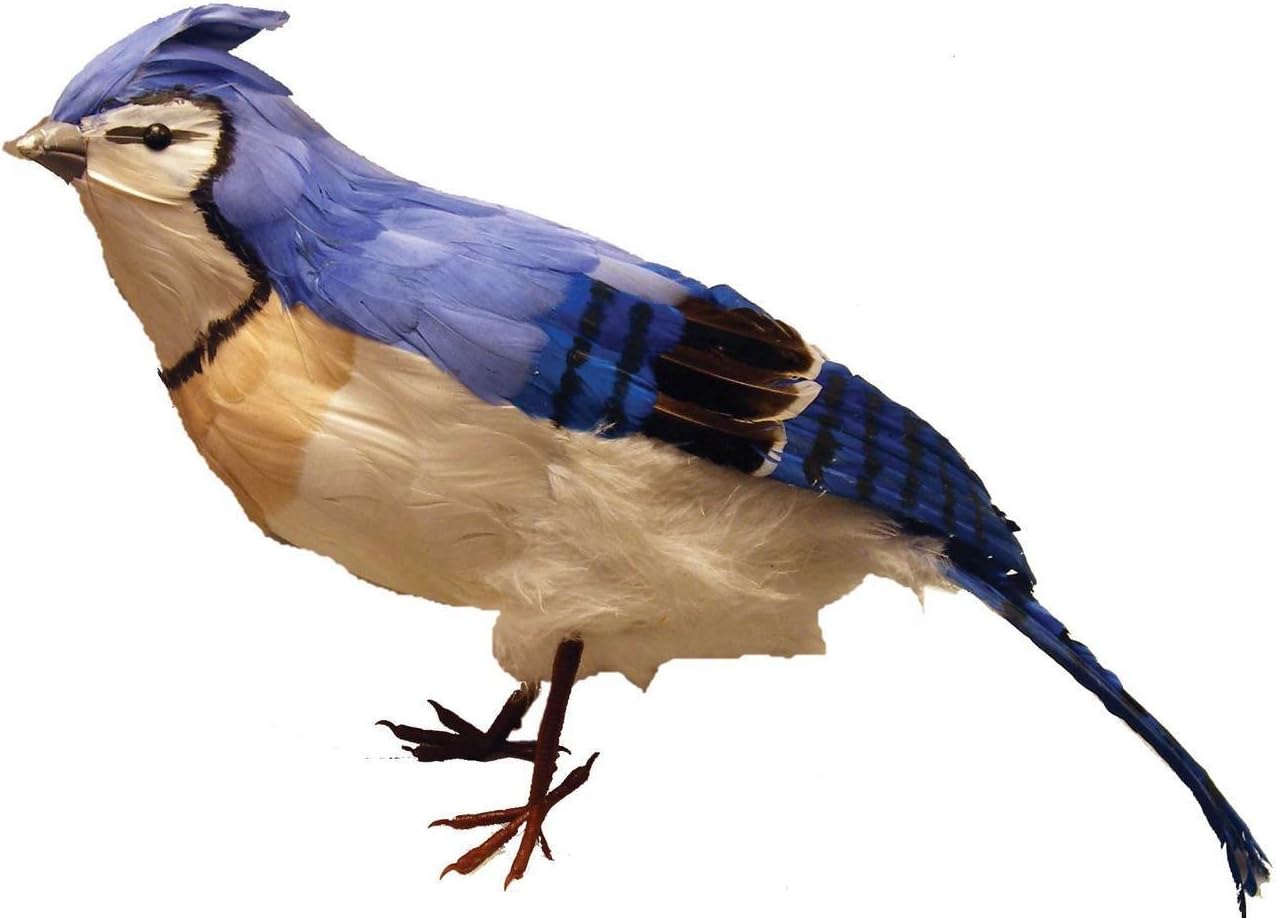 Amazon.com: 1 Pc, 19 Inch Artificial Large Feathered Blue Jay Wired ...