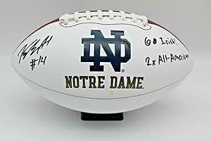 Amazon.com: Kyle Hamilton Signed Notre Dame Fighting Irish Logo ...