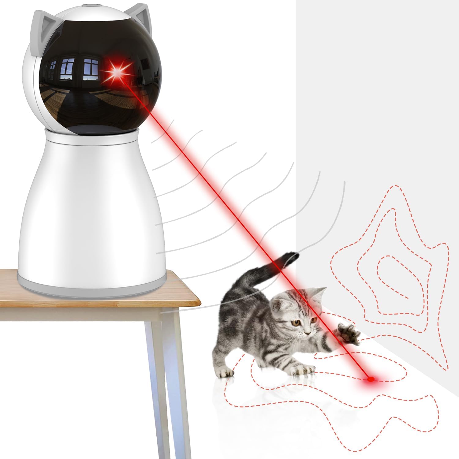 FroliCat Bolt Automatic Laser Toy for Cats and Dogs : Amazon.co.uk: Pet ...