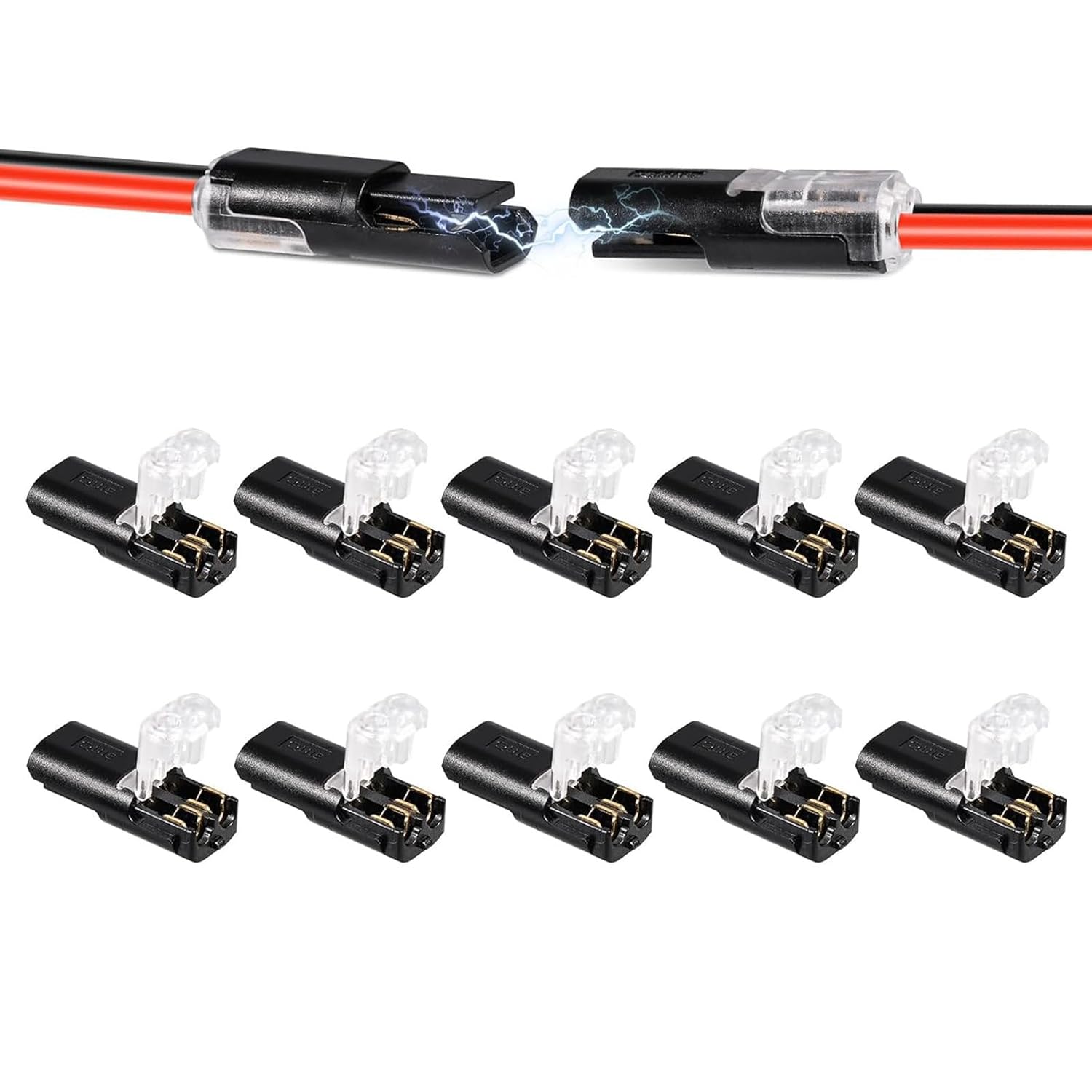 10pcs Double-Wire Plug-in Connector, YTOOK Electrical Connectors ...