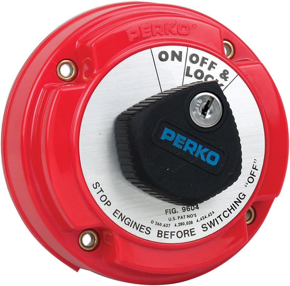 Amazon.com : Perko Medium Duty Main Battery Disconnect Switch w ...