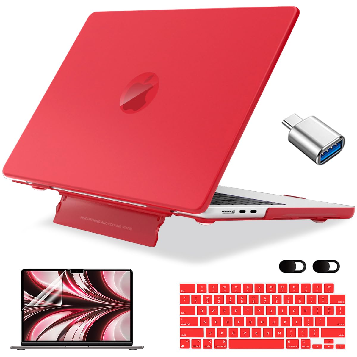 for MacBook Air 13.6 inch Case 2022 2024 A2681 M2 A3113 M3, Plastic ...