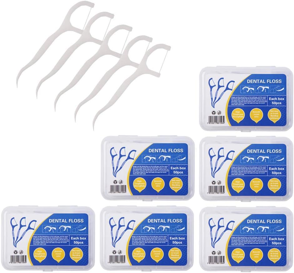 Amazon.com : High Pull Dental Floss Picks 300 Counts,Tooth Picks ...