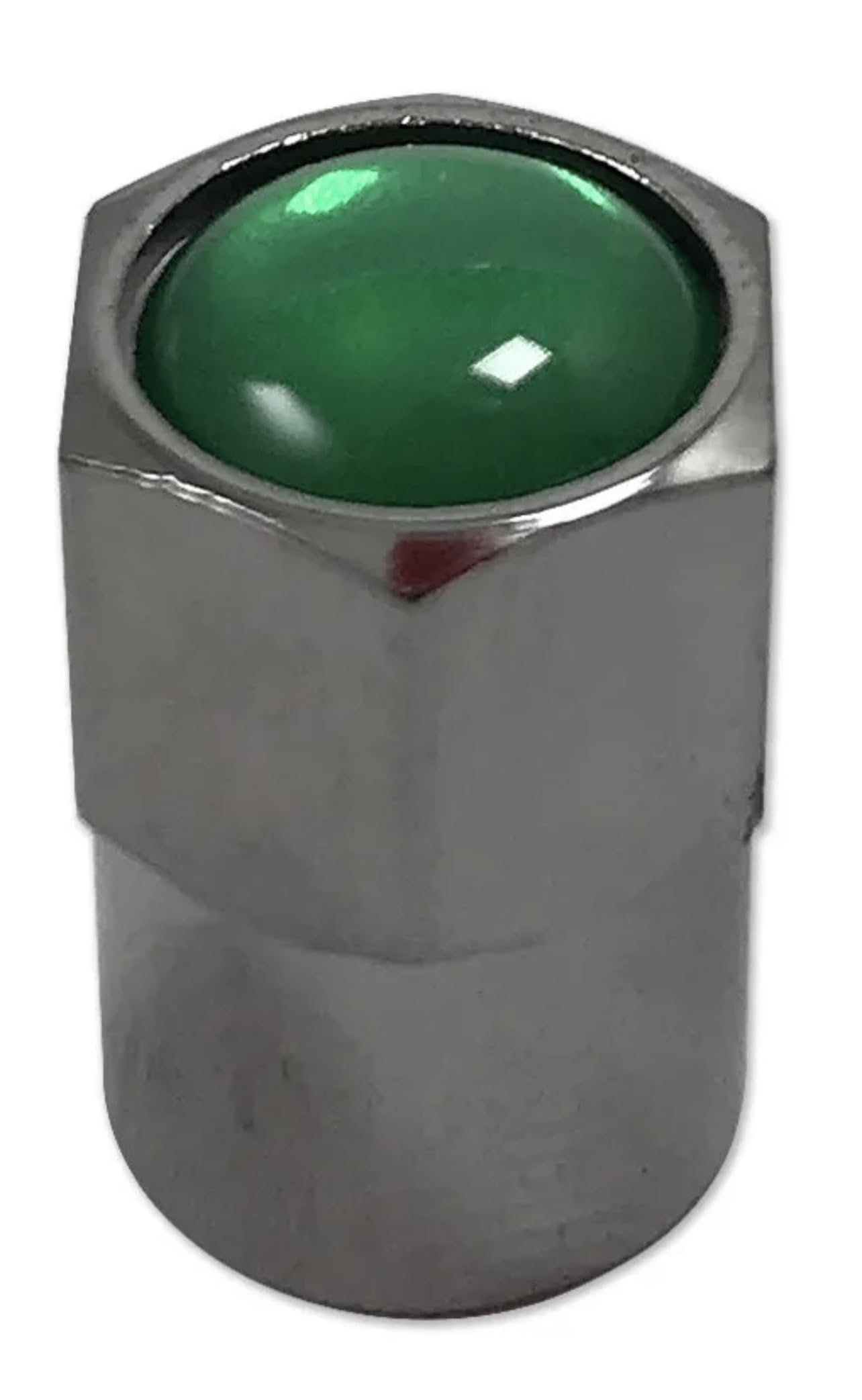 Amazon.com: 4 pcs Chome TPMS Valve Stem Caps N2 Nitrogen Green Insert ...