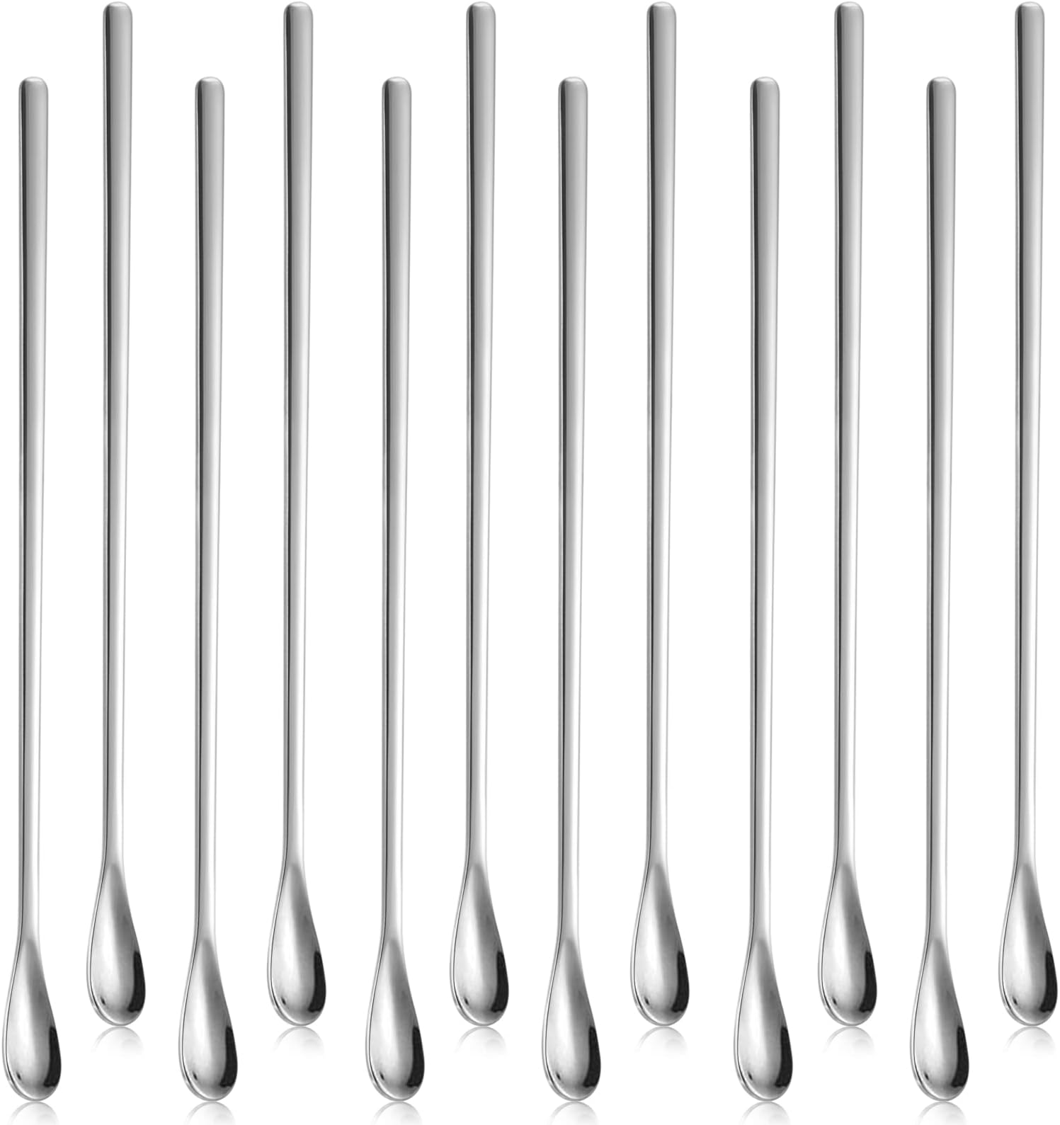 Amazon.com | Hicarer 12 Pcs Stainless Steel Coffee Stirrers 8.8 Inch ...