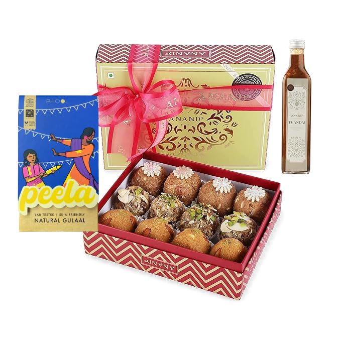 ANAND Royal Assorted Ladoo Sweets Gift Box - 600g | Holi Gift Pack with ...