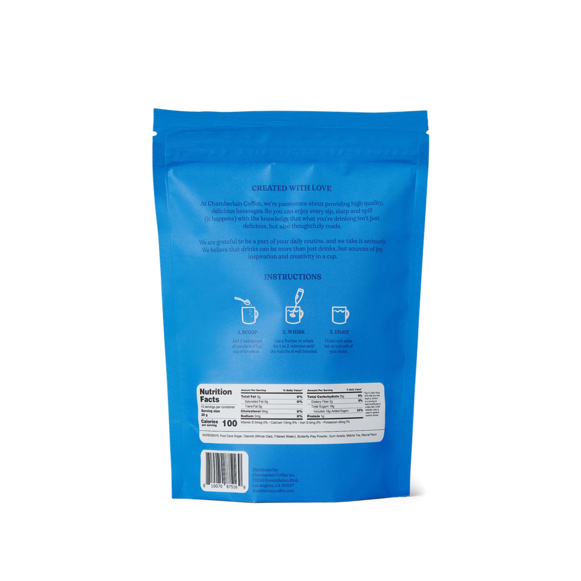 Snapklik.com : Chamberlain Coffee Blue Matcha Latte - Vegan Matcha Latte