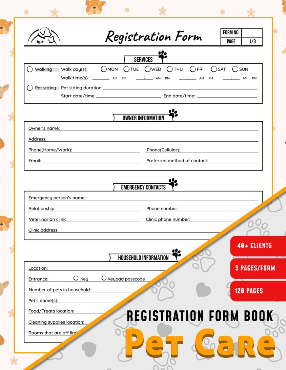 Dog Walking Forms Fillable Online IN HOME PET SITTING RELEASE OF