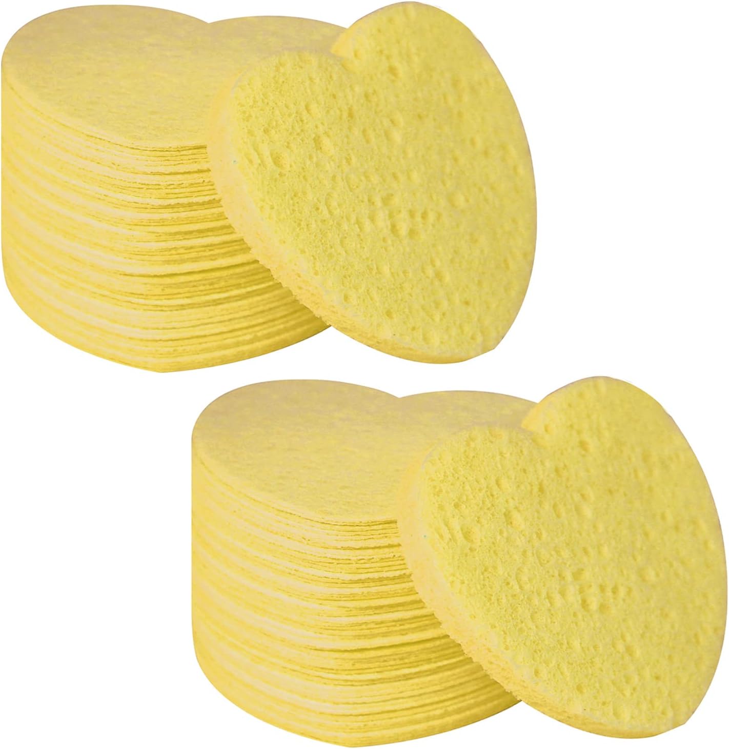 Amazon.com : 100-Count Compressed Facial Sponges for Estheticians Heart ...