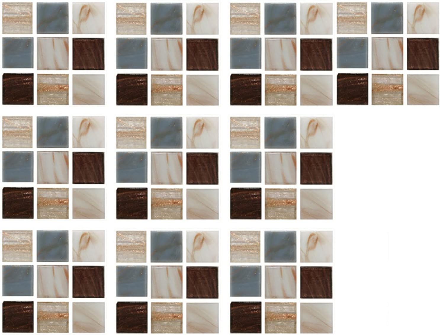 FRAKYEN 10 Sheet Peel and Stick Wall Tile Stick on Back Splashes ...