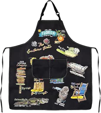 Amazon.com: VAMSII Florida Apron Florida State Souvenirs Gift Florida ...