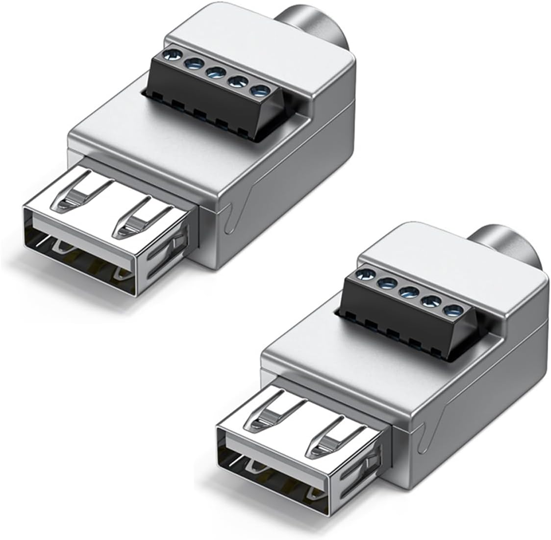 Amazon.com: Jienk 2Pcs USB 2.0 Type A Female to 5 Pin Screw Terminal ...