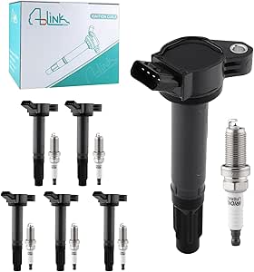Amazon.com: AULINK 6PCS UF487 Ignition Coil Pack & Iridium Spark Plug Fit for Toyota Lexus 2005 ...