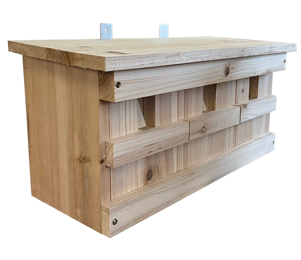 Sparrow Colony Terrace Wooden Nesting Box with Removable Nest Fronts ...