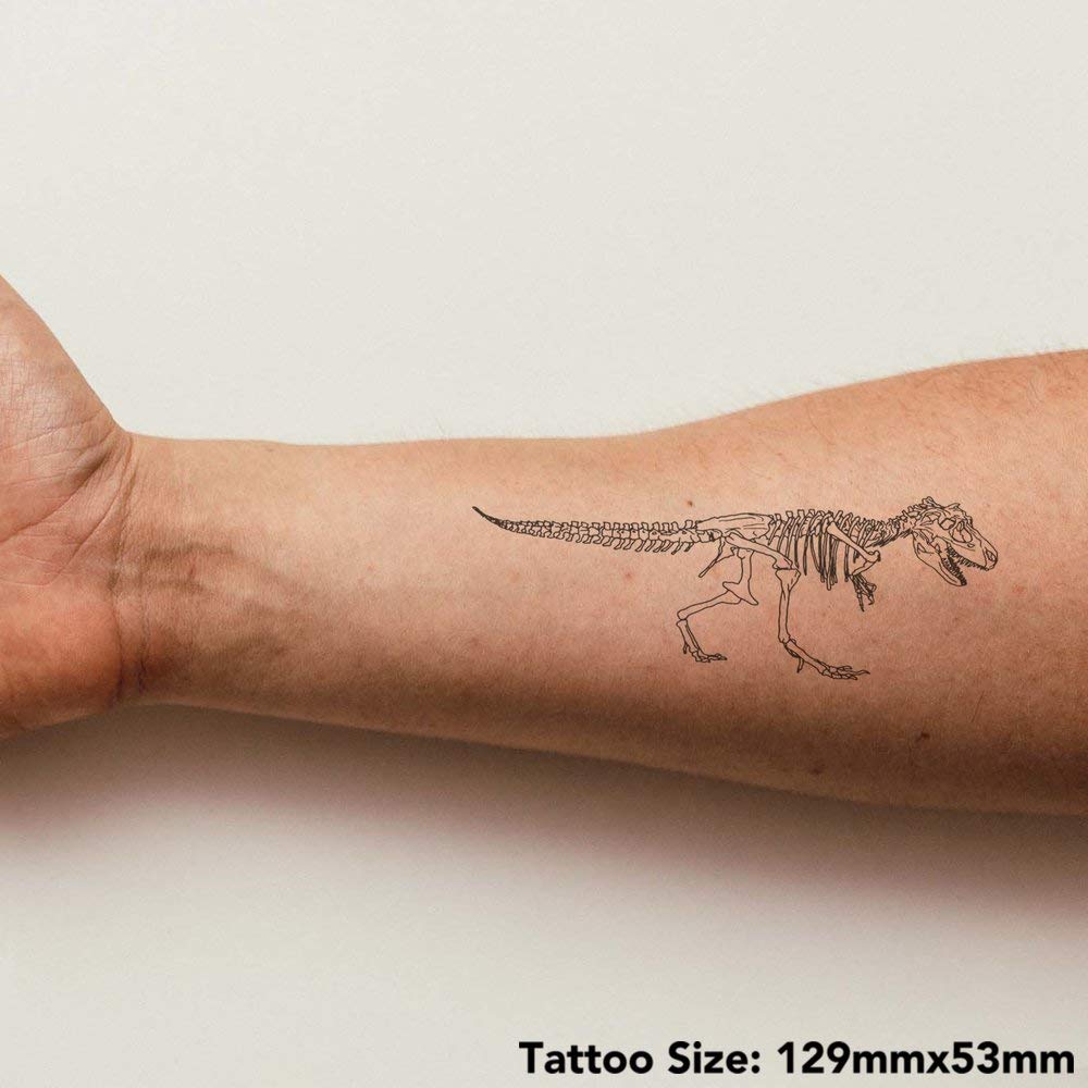 Tyrannosaurus Rex Skeleton Tattoo 80 Times People Had A Cool Dinosaur