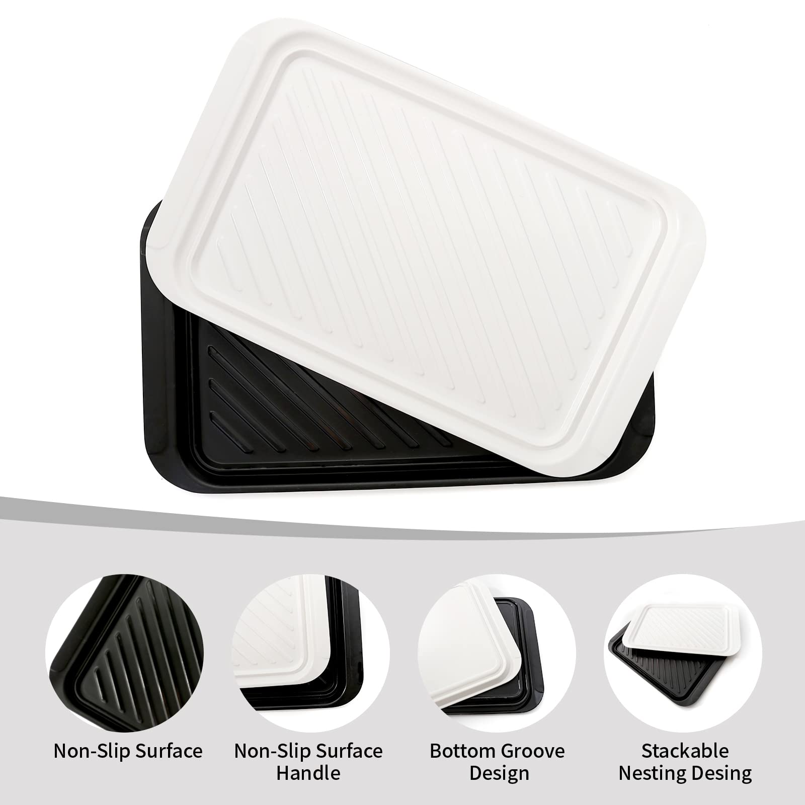 Snapklik.com : Grilling Prep And Serve Trays, 17 X 10.5 Inch BBQ Trays ...
