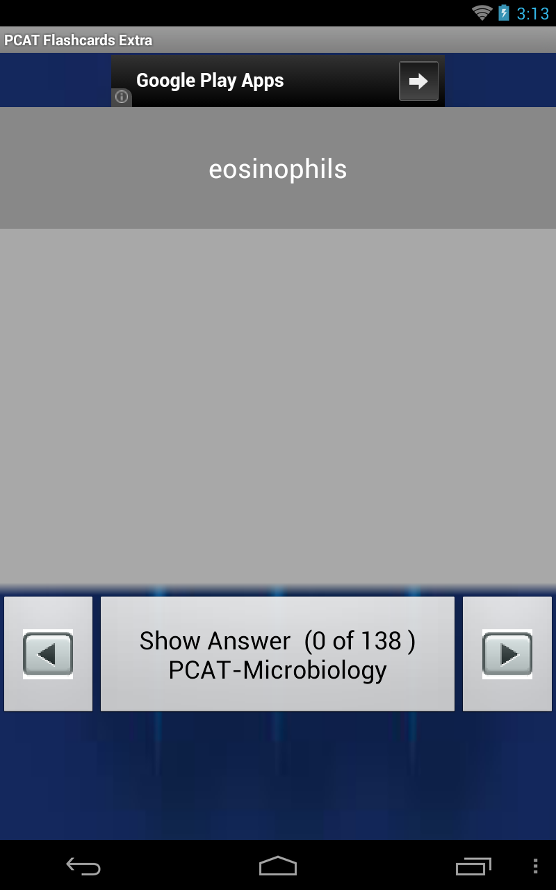 PCAT Flashcards Basic - App on Amazon Appstore