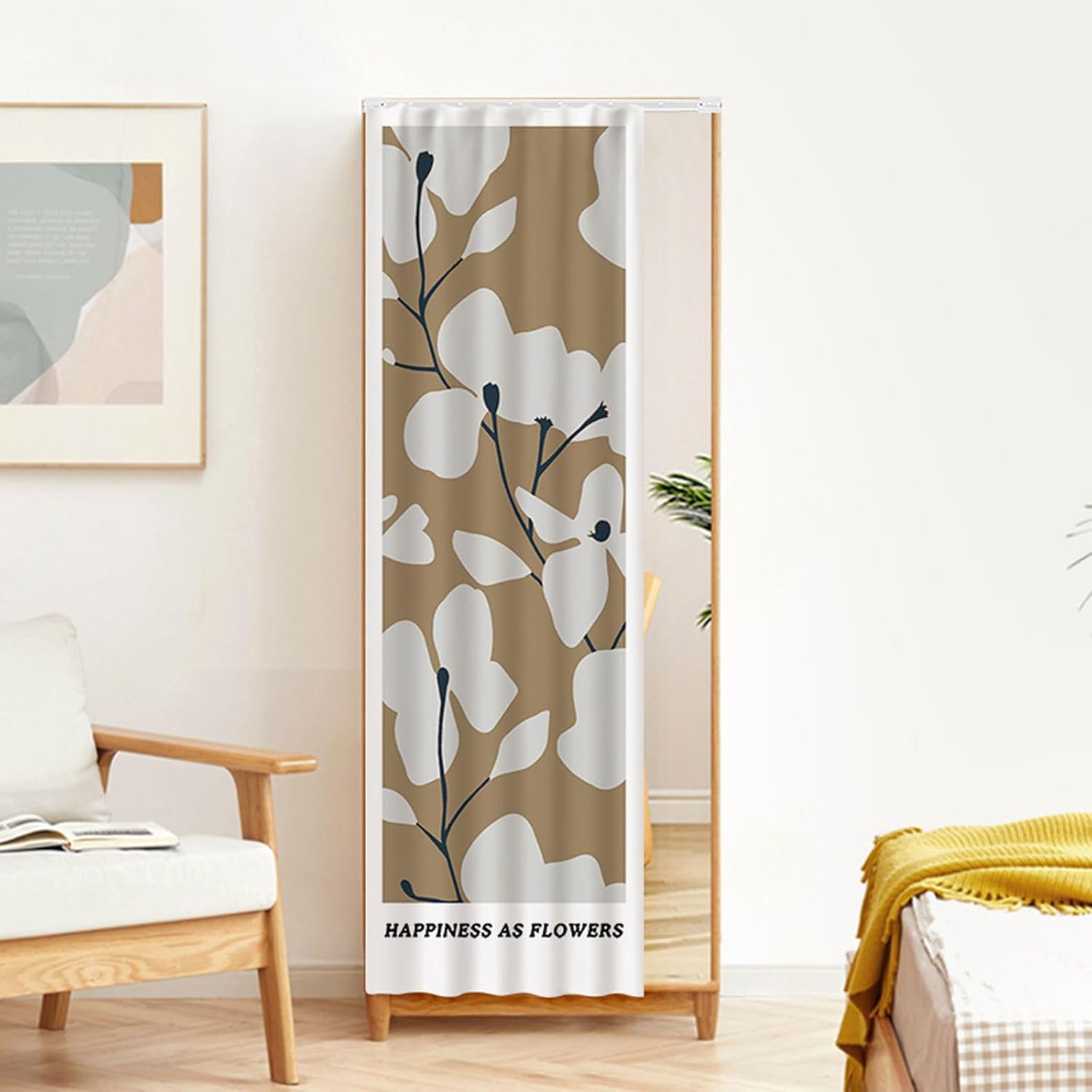 Amazon.com: TOTITION Cabinet Door Curtain, Floor Mirror Curtain ...