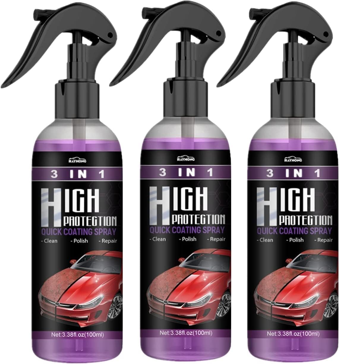 Quick Car Coating Spray 3 In 1 Keramische Auto Coating Spray Hoge ...