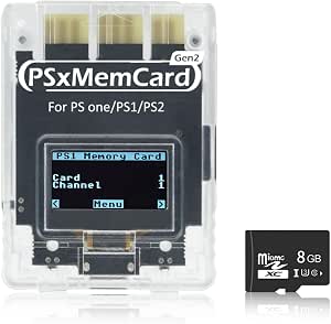 Amazon.com: BITFUNX PSxMemCard Gen2 Memory Card - Supports Firmware ...