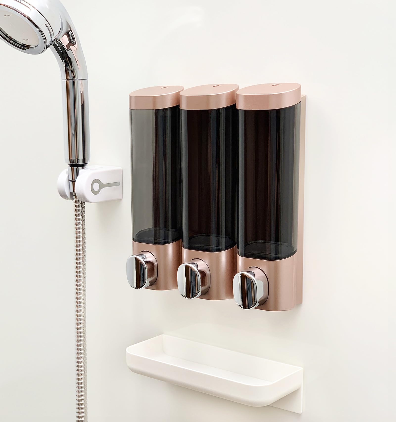 Amazon.com: RANKADO Luxury Shower Soap Dispenser Bathroom with Tray ...