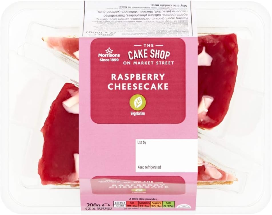 Morrisons 2 Raspberry Cheesecake Wedges : Amazon.co.uk: Grocery