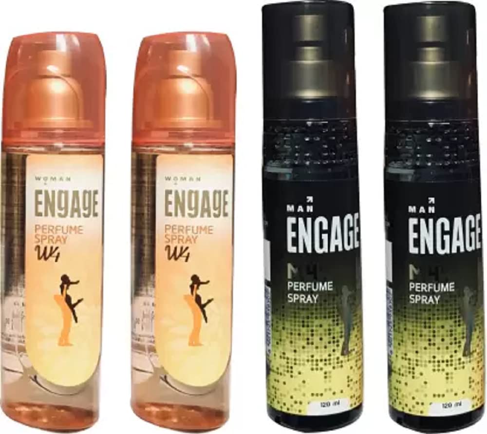 Buy Engage 2 W4 PERFUME SPRAY, 2 M4 PERFUME SPRAY (PACK OF 4) Perfume ...