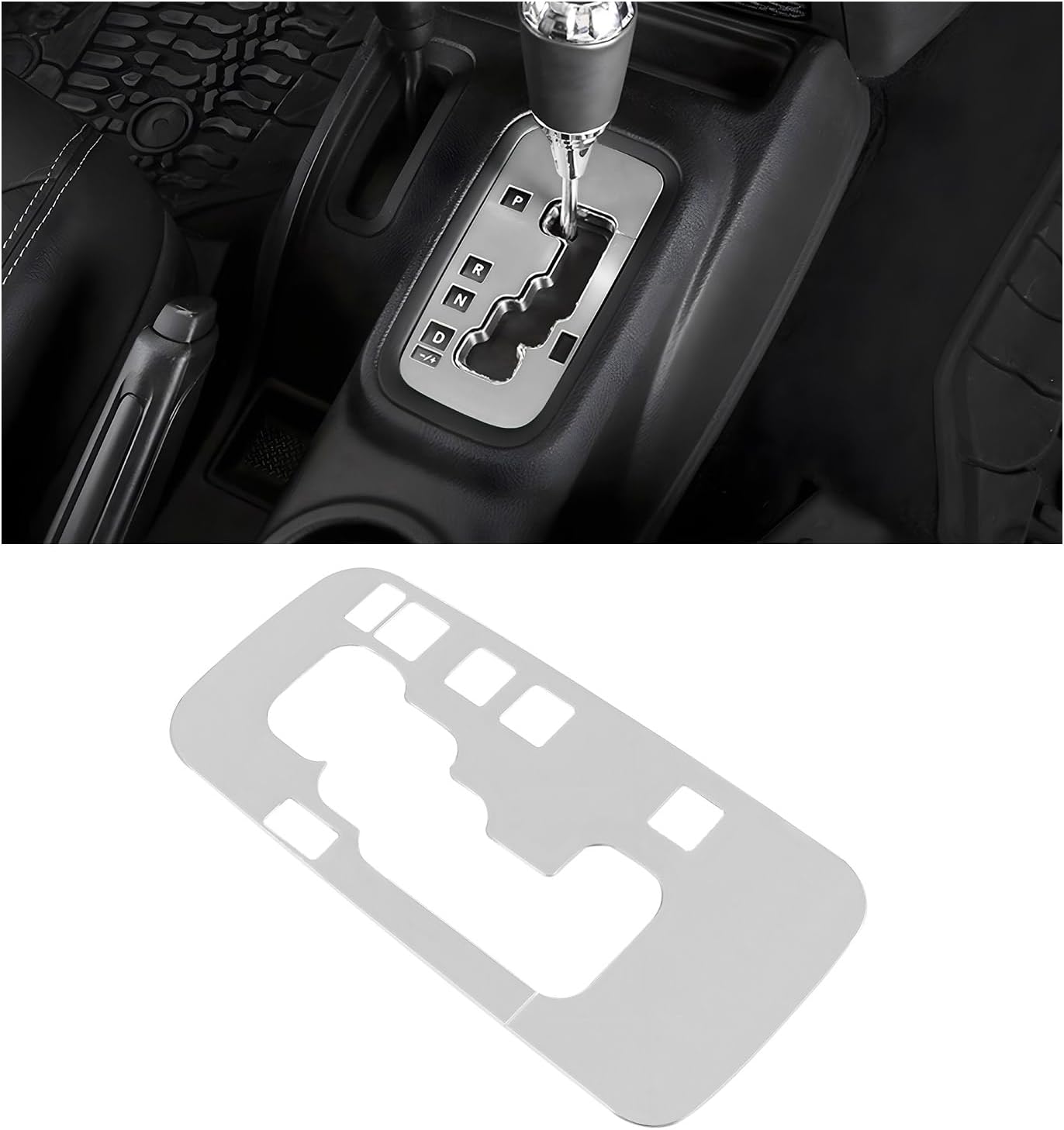 Amazon.com: Gasedin Gear Shift Box Frame Cover Trim Sticker, Trim Gear ...