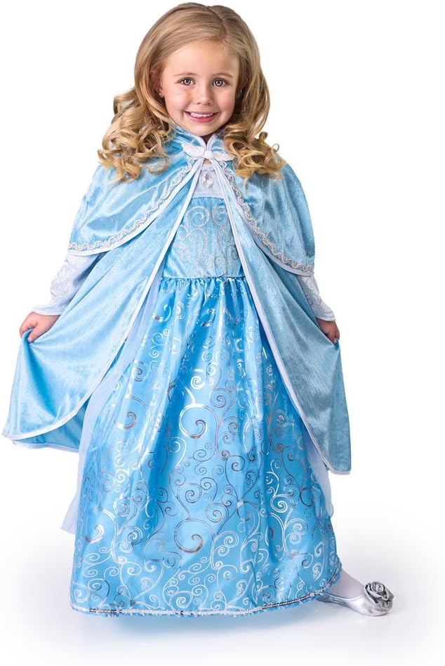 Amazon.com: Little Adventures Ice Princess Dressup Costume Cloak (S/M ...