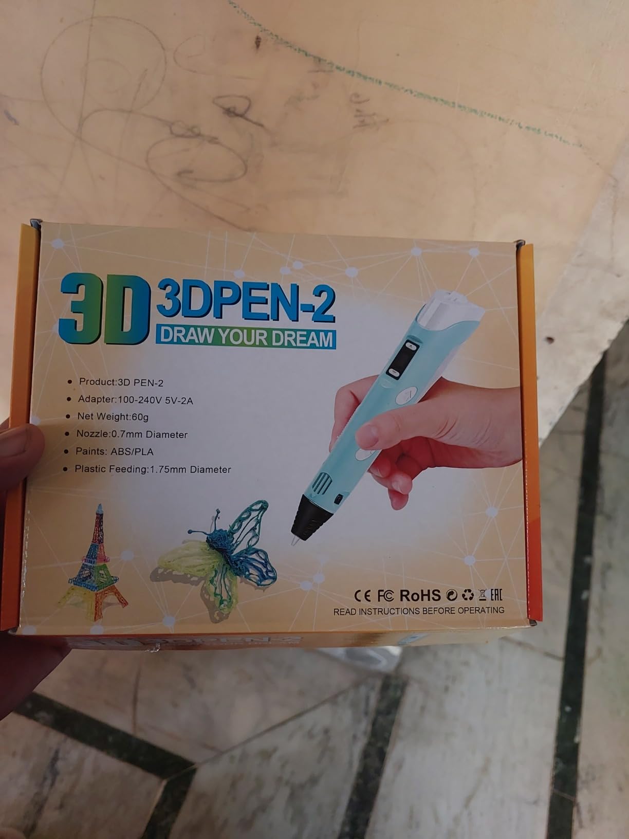 3D Pen with USB Cable| 3D Pen for Kids| 3D Pen with 3 * 1.75MM PLA ...