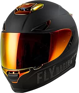 Amazon.com: Fly Racing 73-8427M Sentinel Recon Helmet Matte Black/Fire ...