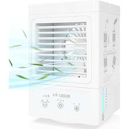 Amazon.com: Portable Air Conditioner, 700 ML Water Tank, 5000mAh ...