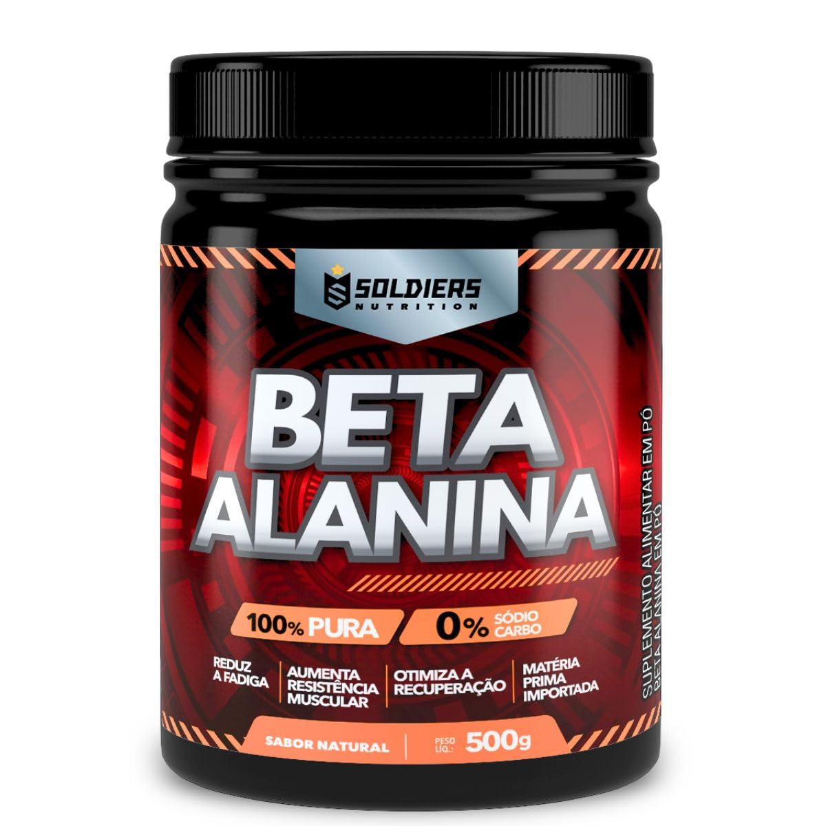Soldiers Nutrition, Beta Alanina 500g - 100% Pura Importada - Soldiers ...