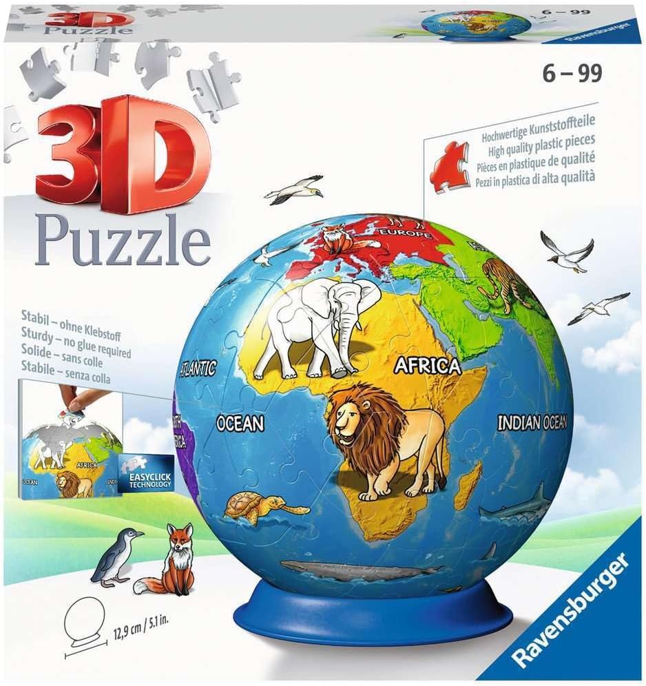 Skillmatics World Map Puzzle - 96 Piece Jigsaw Puzzle, Educational Toy ...