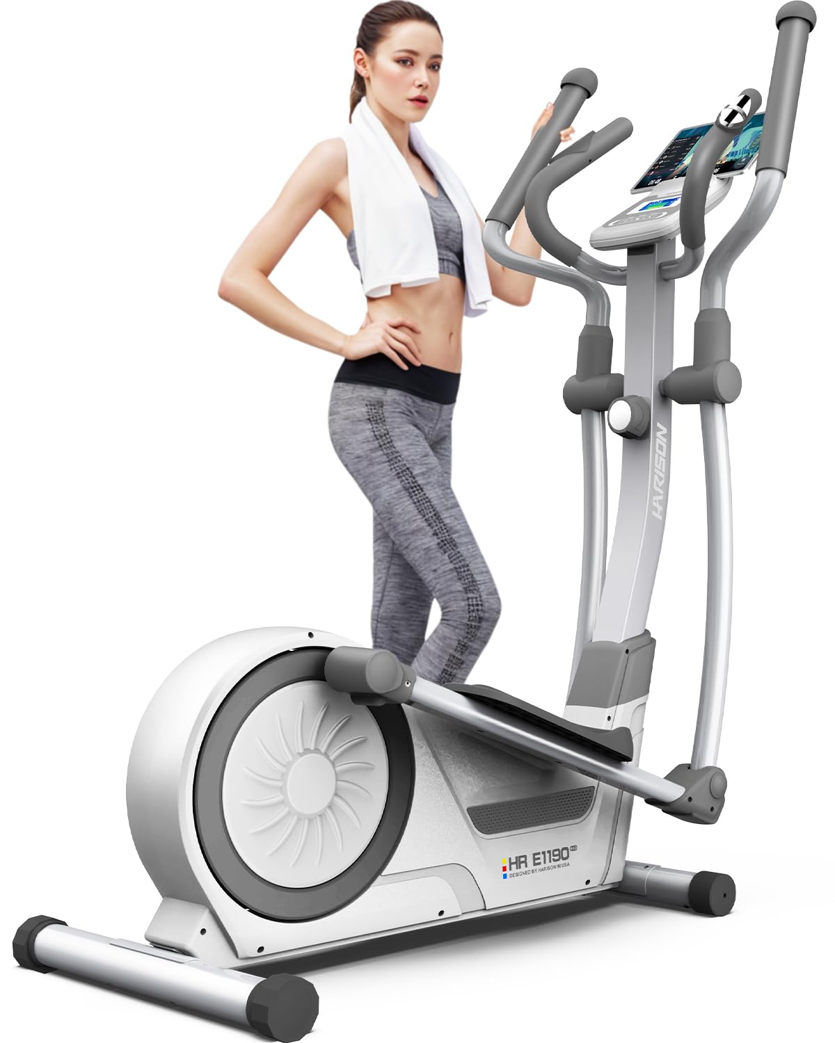 Snapklik.com : HARISON Elliptical Machine For Home 350 LBS Capacity ...