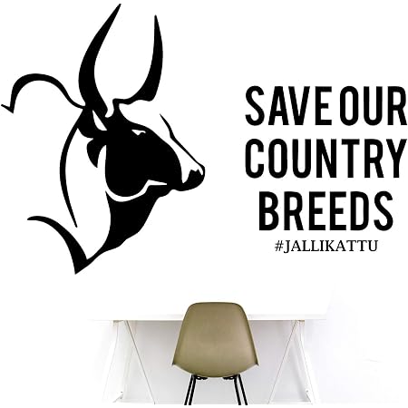 StickMe 'Jallikattu Bull - Tamil Decorative - Creative - Colorful ...