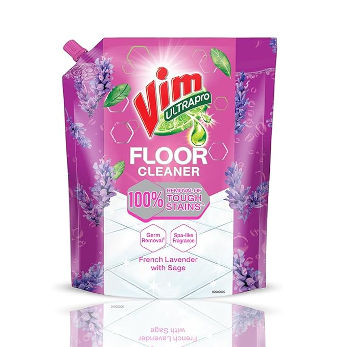 Vim Floor Cleaner: 1.8L | French Lavender with Sage | 100% Removal of ...