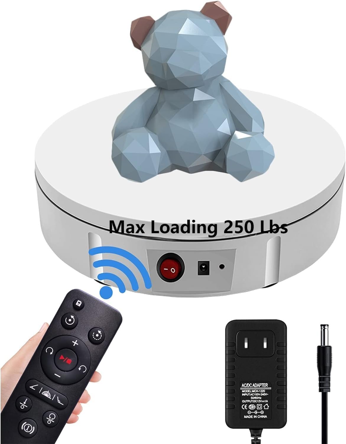 Amazon.com: JAYEGT Motorized Rotating Display Stand, 360 Degree ...