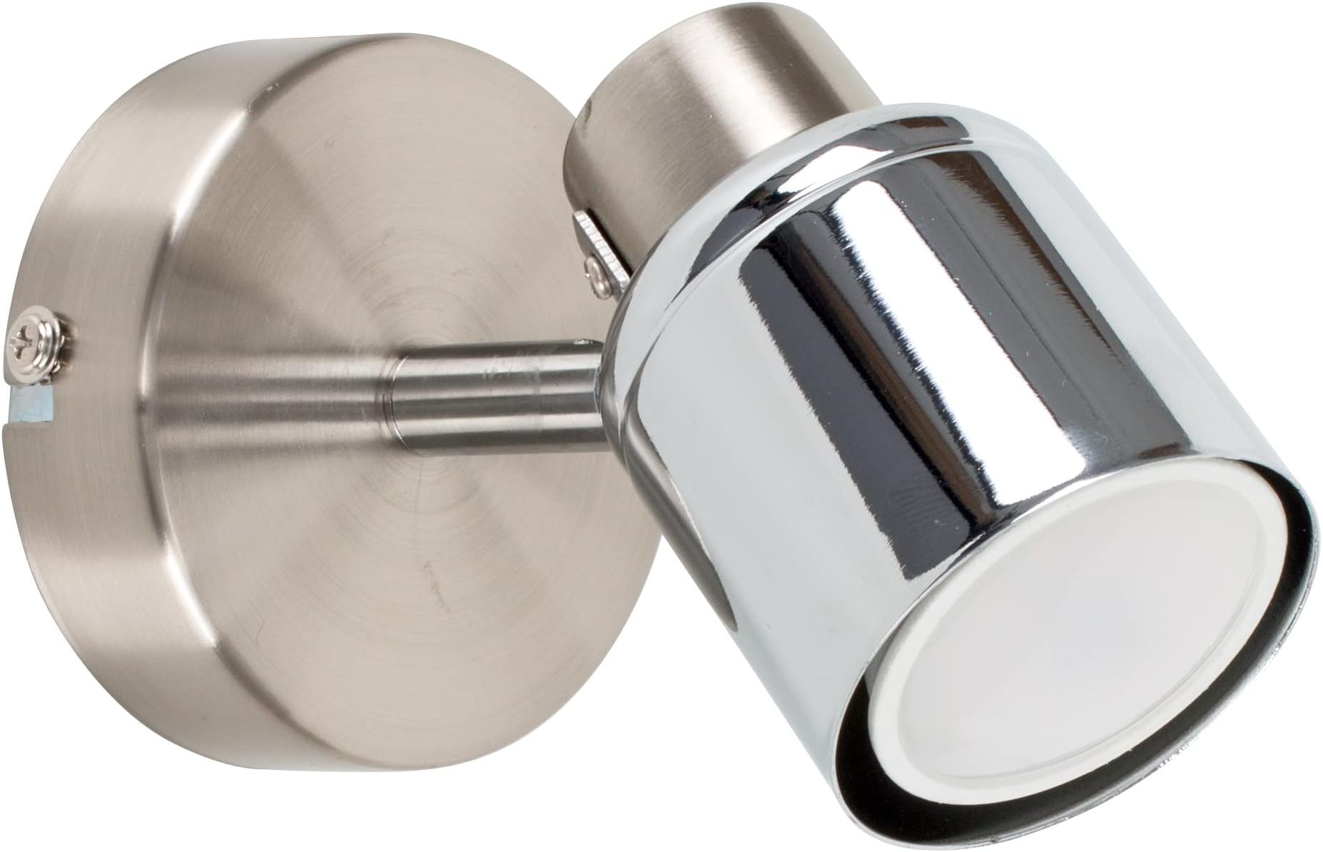 Modern Single Wall Spotlight in Chrome Finish : Amazon.co.uk: Lighting