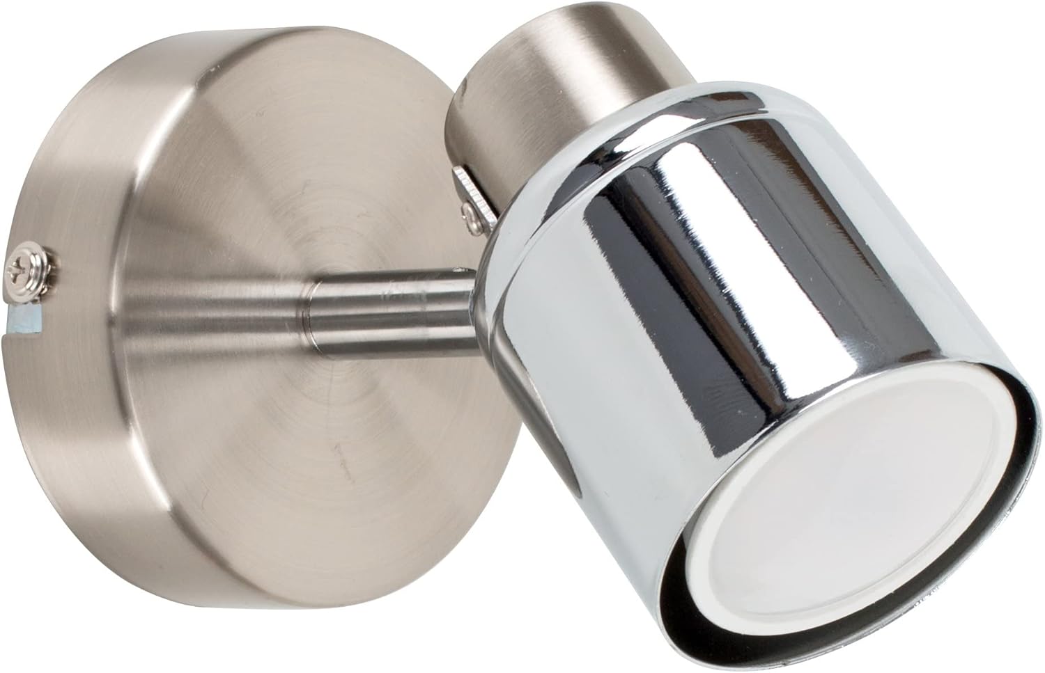 Modern Single Wall Spotlight in Chrome Finish : Amazon.co.uk: Lighting