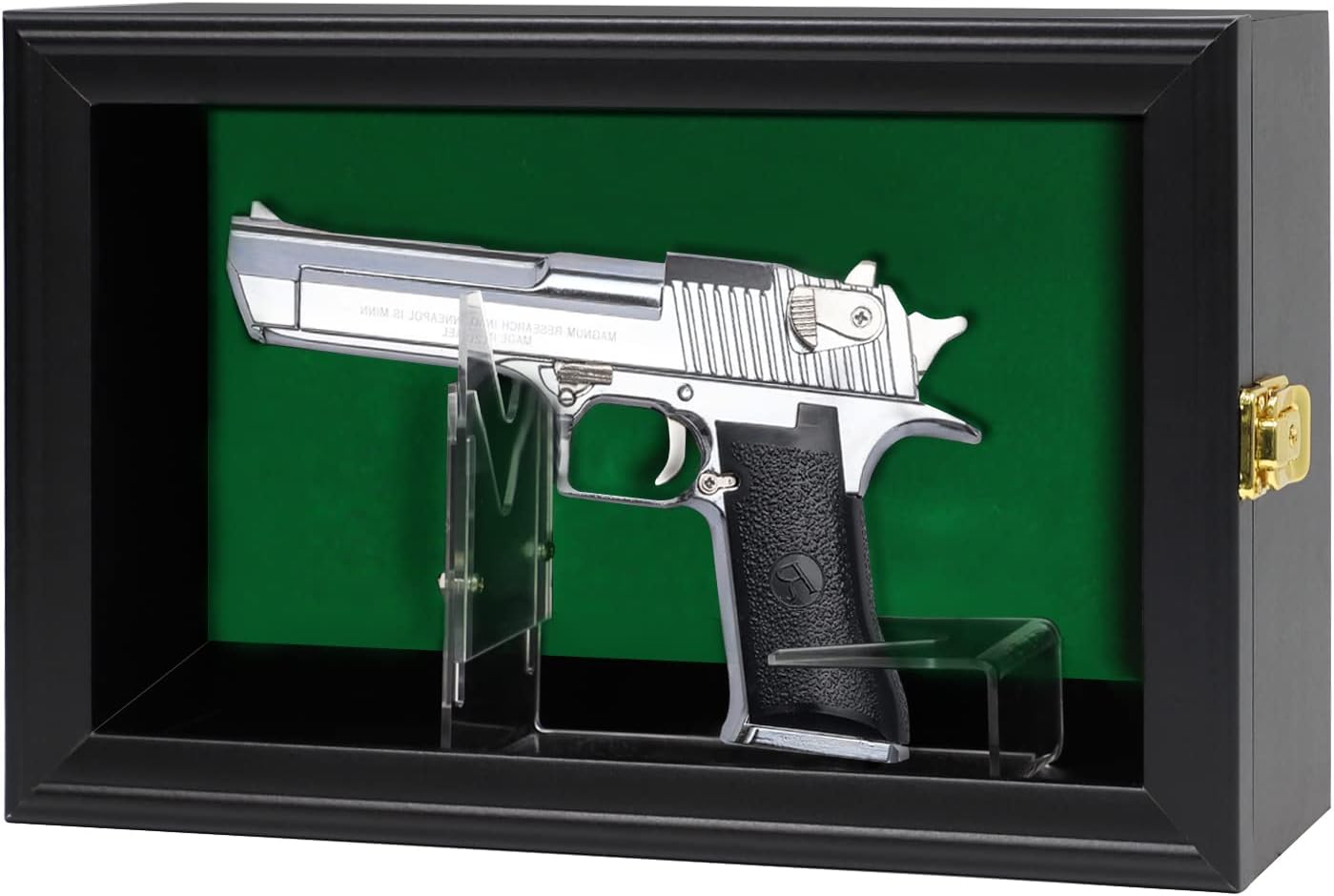 COMSREV 2 Handgun Pistol Revolver Gun Display Case Wall Mount Lockable ...