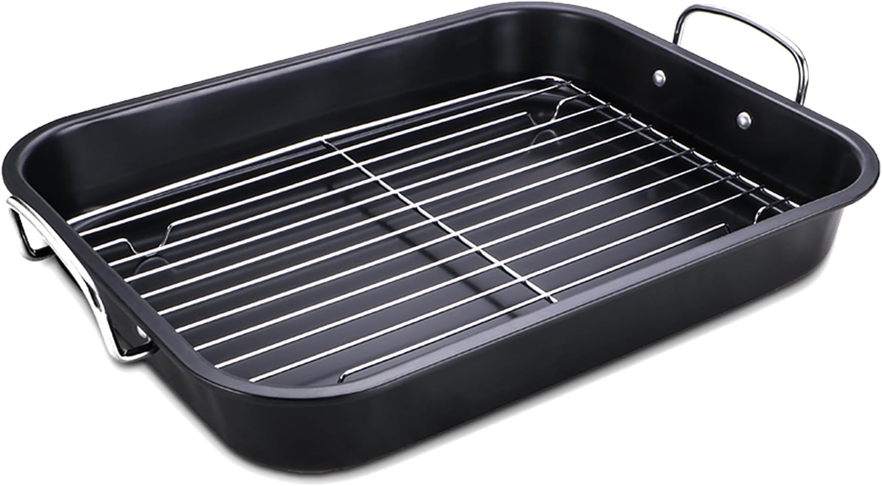 Amazon.com: Nonstick Roasting Pan with Rack, VEMURE 14 Inch Turkey ...