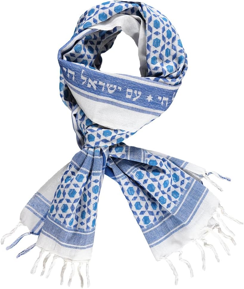 Semitic Tribes Am Israel Chai Scarf for Men and Women - Native Turban ...