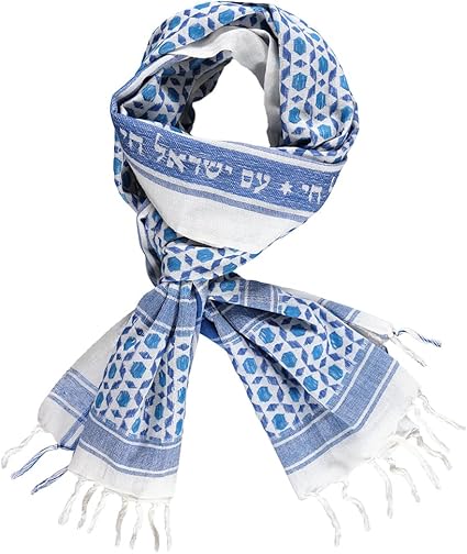 Semitic Tribes Am Israel Chai Scarf for Men and Women - Native Turban ...