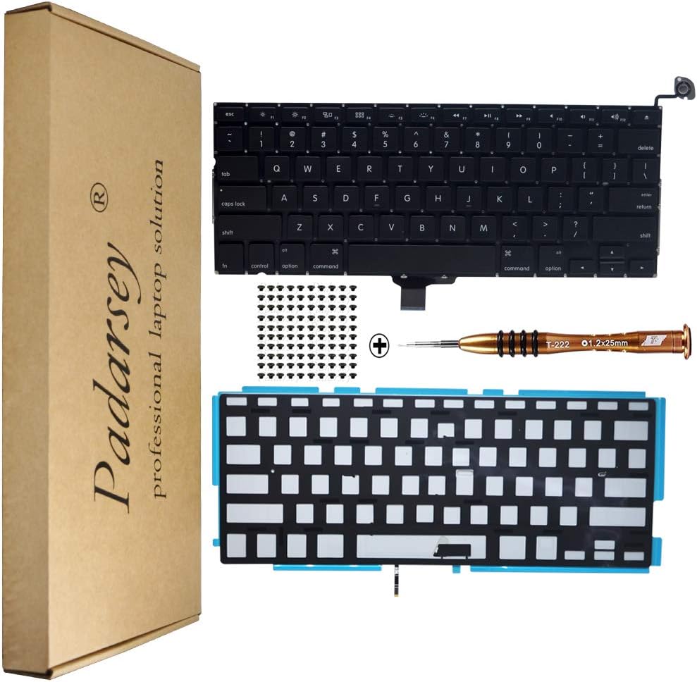 Amazon.com: Padarsey New Replacement US Layout Backlit Keyboard ...