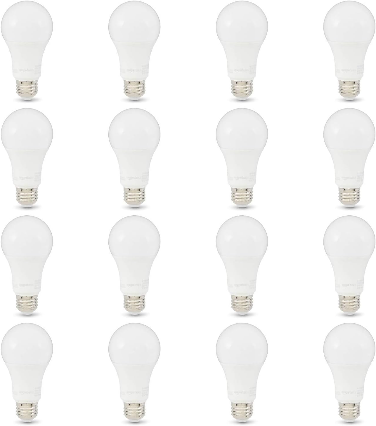 Amazon Basics A19 LED Light Bulbs 100 Watt Equivalent, Daylight White ...