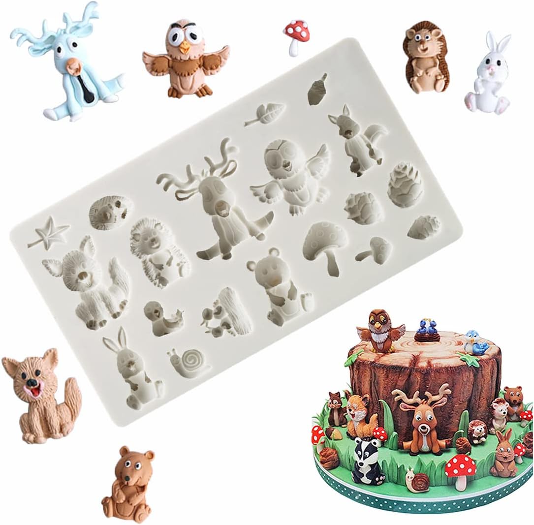 Amazon.com: Guratapa Forest Animal Squirrel Rabbit Sika Deer Hedgehog ...