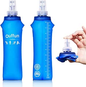Amazon.com: 2 Pack Soft Water Bottle, 17oz/500ml Soft Flask Running ...
