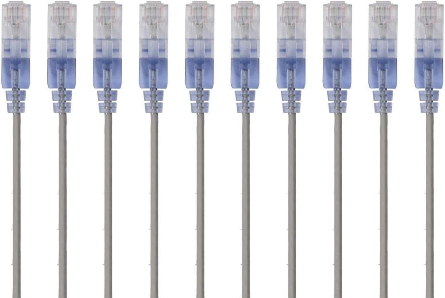 Amazon.com: Monoprice Cat6A Ethernet Patch Cable - 5 Feet - Gray ...